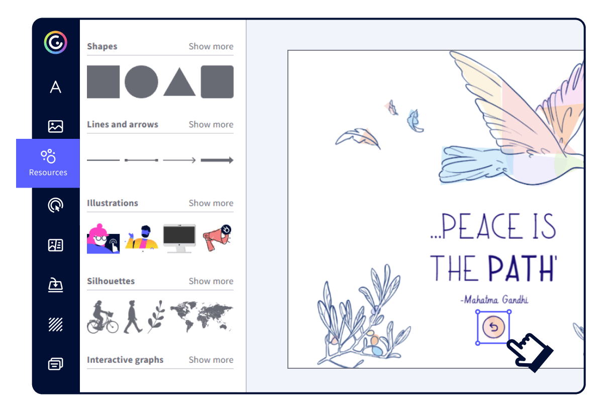 Create interactive cards with Genially